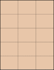 2.83" x 2.2" Rectangle Labels - Light Tan - OL750TC