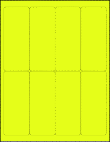 2" x 5" Labels - Fluorescent Yellow - OL8250FY