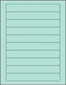 7" x 1" Labels - Pastel Green - OL8500GX