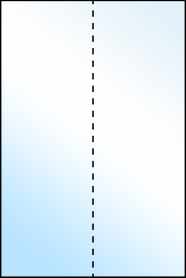 12" x 18" Full Sheet Labels with 1 Vertical Back Slit - White Gloss ...