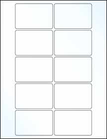 3" x 2" Rectangle Labels - Clear Gloss Laser - OL996CL