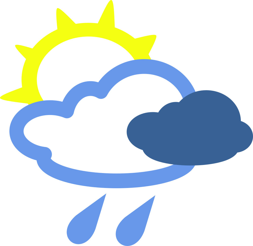 OnlineLabels Clip Art - simple weather symbols