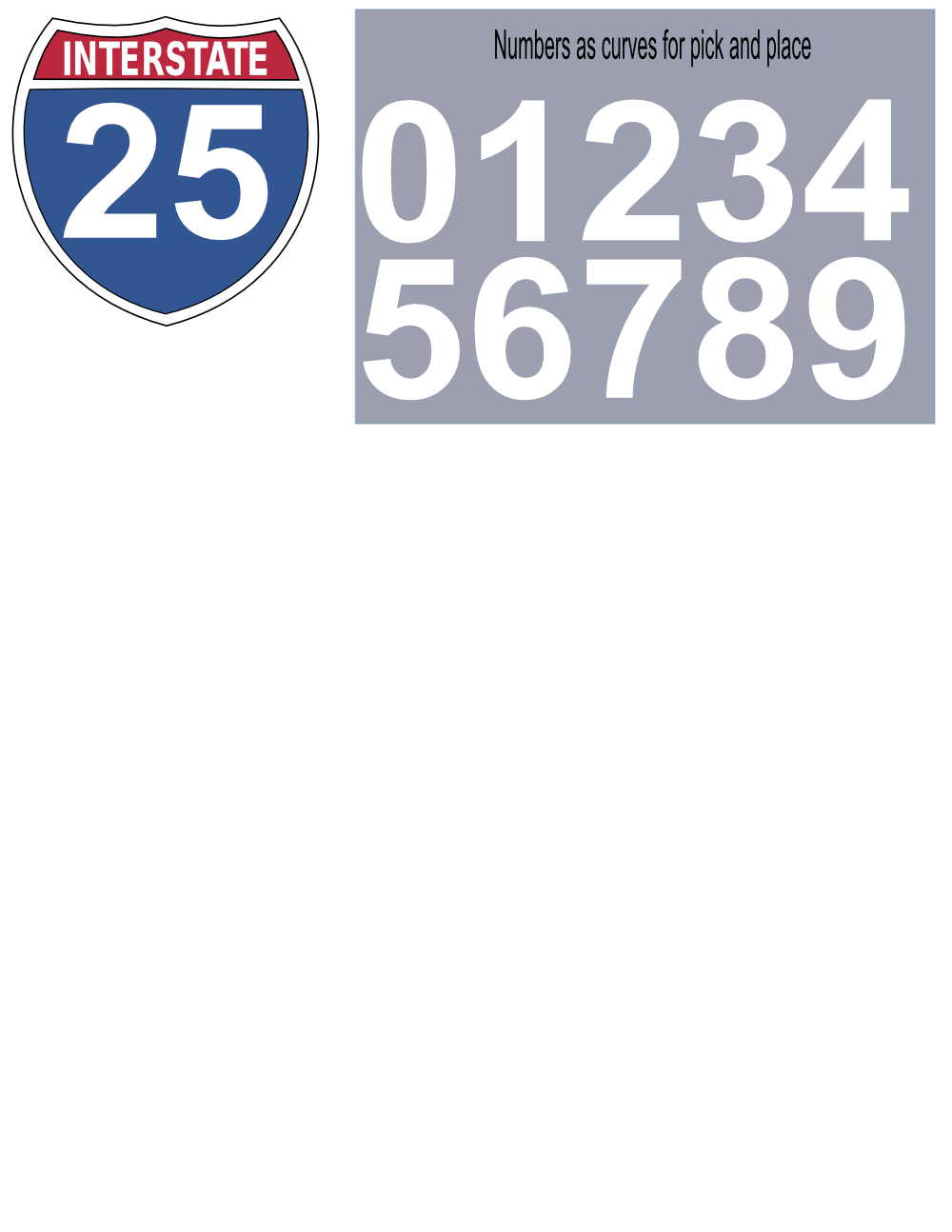 OnlineLabels Clip Art - Interstate Highway Sign