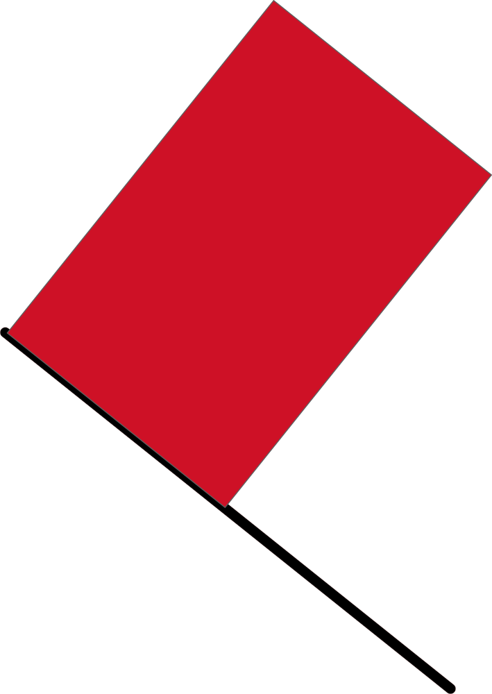OnlineLabels Clip Art - Red flag