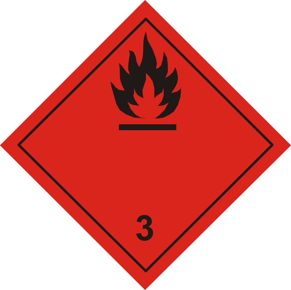 OnlineLabels Clip Art - ADR pictogram 3-Flammable liquids