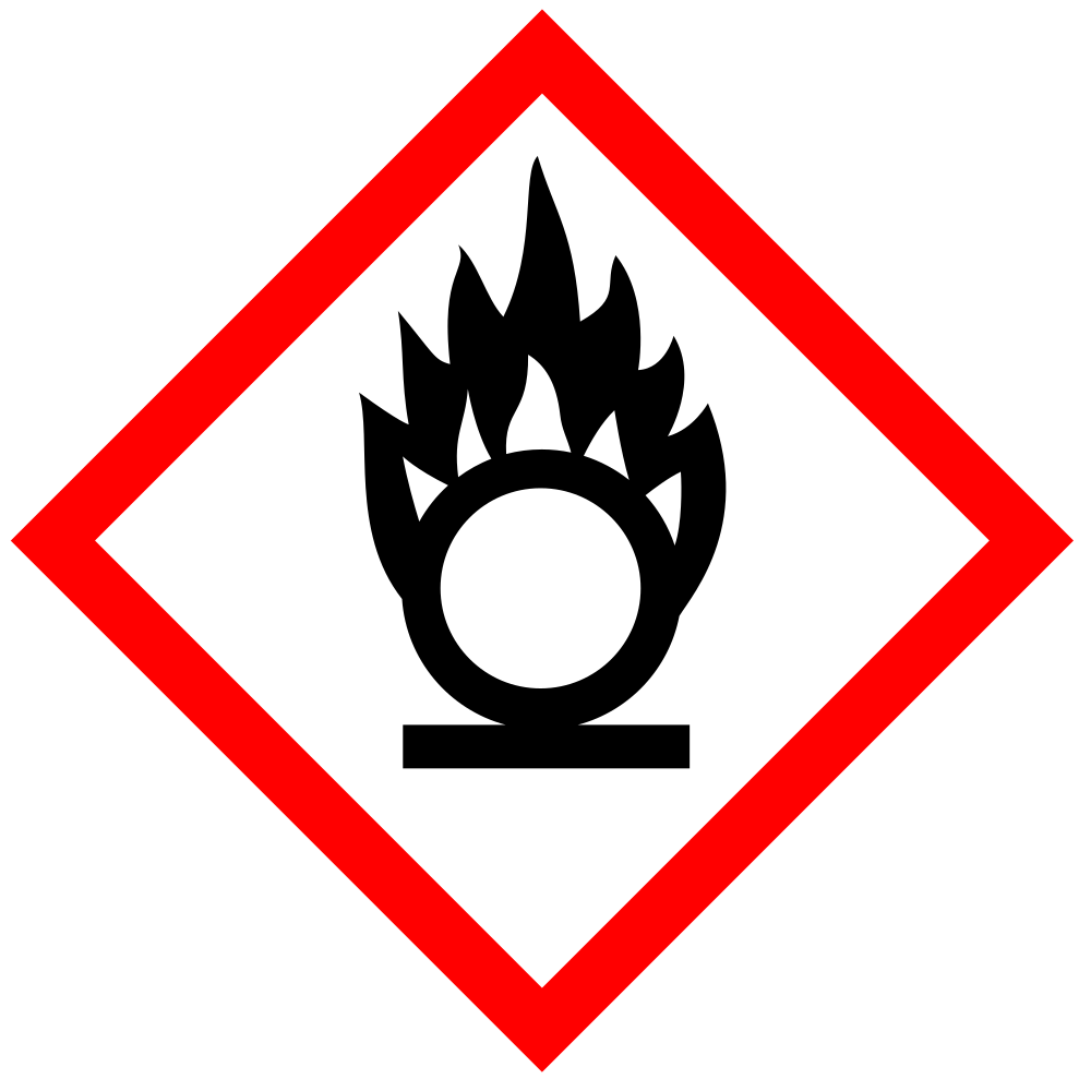 OnlineLabels Clip Art - GHS pictogram for oxidizing substances