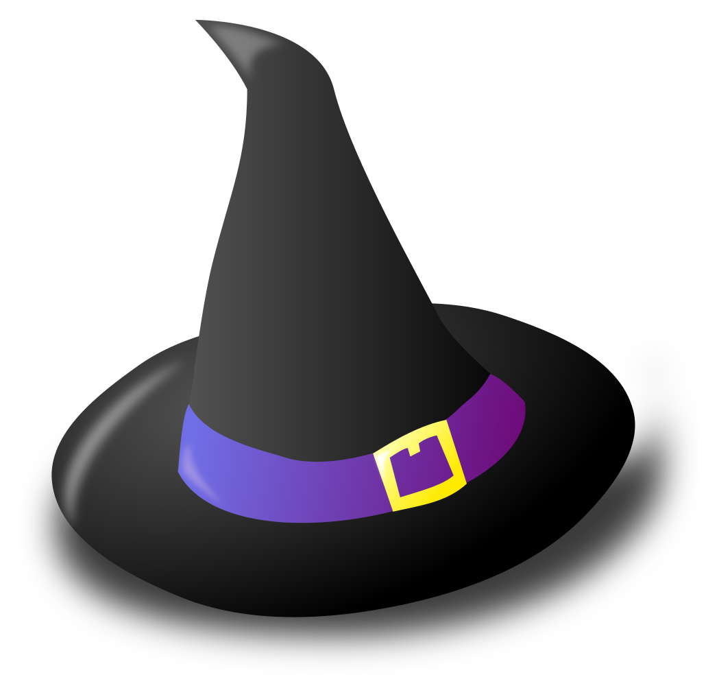 OnlineLabels Clip Art - Black witch hat