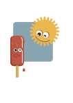 OnlineLabels Clip Art - Popsicle and the sun
