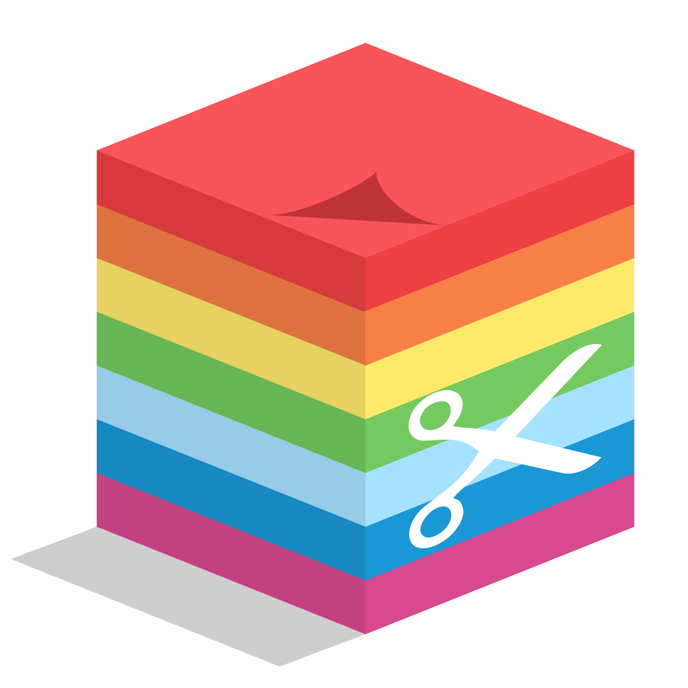 OnlineLabels Clip Art - sticky cube notes