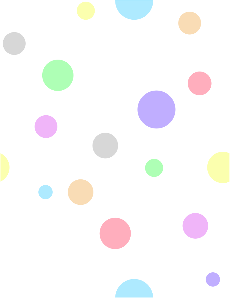 OnlineLabels Clip Art - Polka Dots, in Pastel Colors