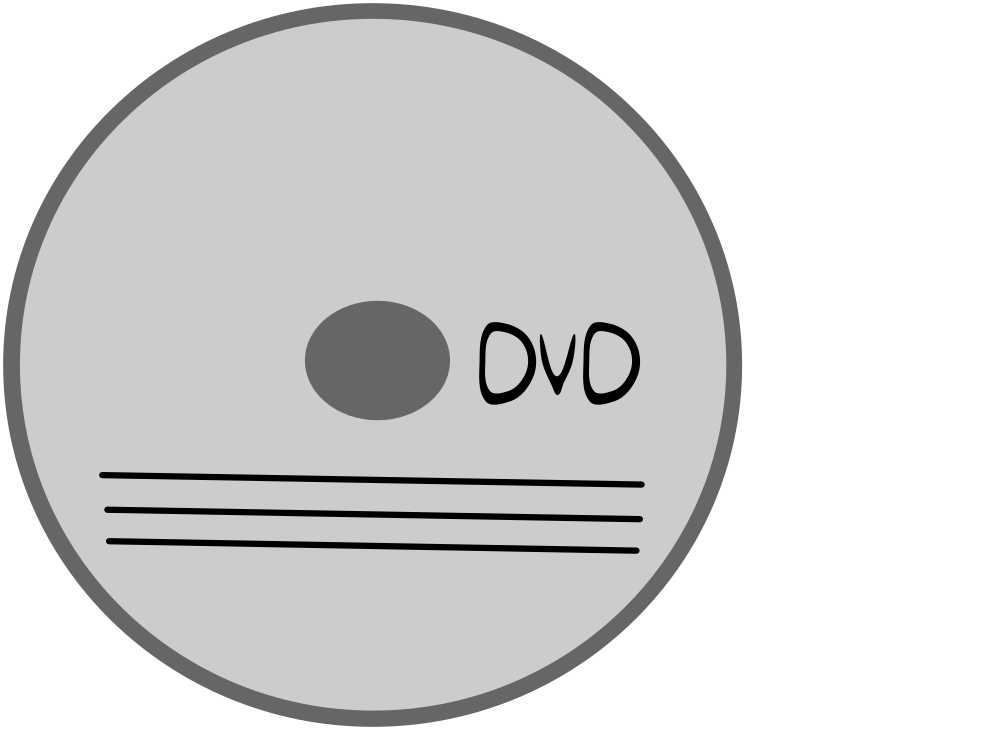 OnlineLabels Clip Art - DVD