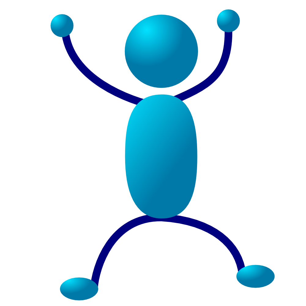 OnlineLabels Clip Art - Stickman 11