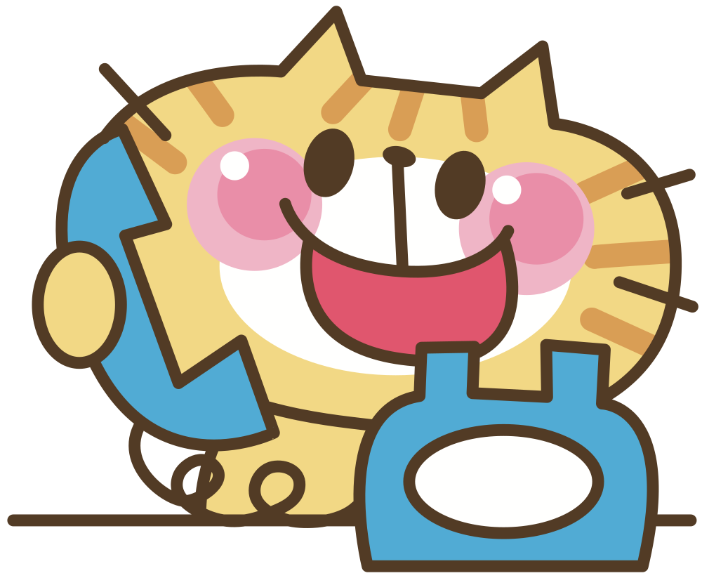 OnlineLabels Clip Art - Cat using telephone