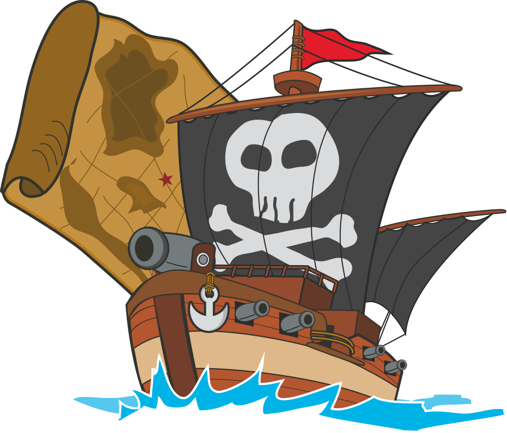 OnlineLabels Clip Art - Pirate Ship