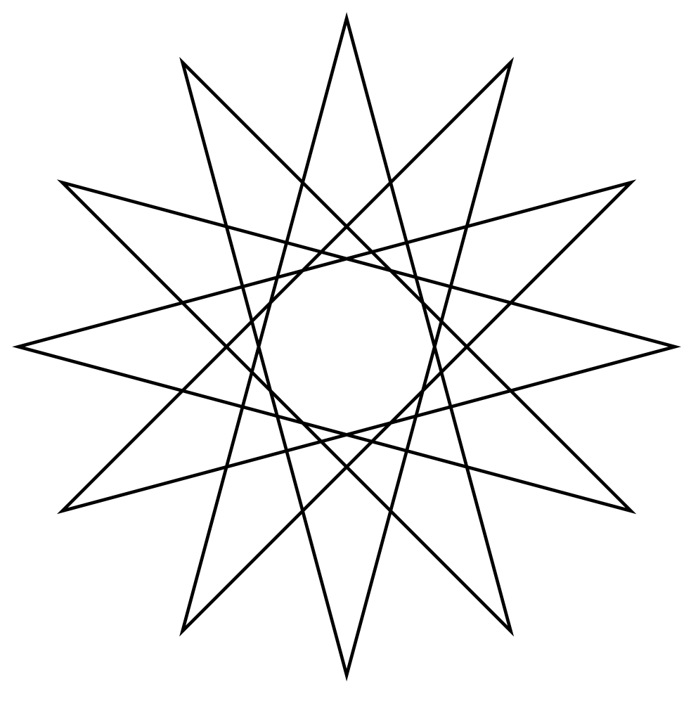 OnlineLabels Clip Art - Star Polygon