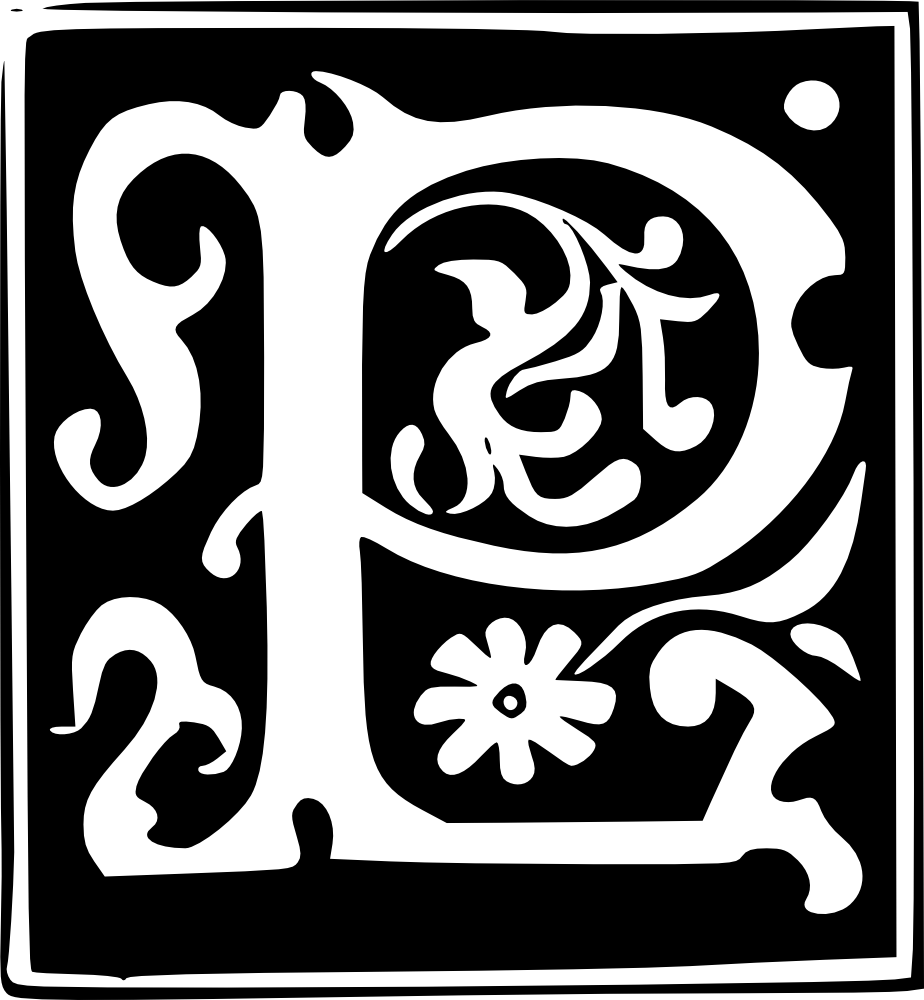 OnlineLabels Clip Art - Decorative Letter Set