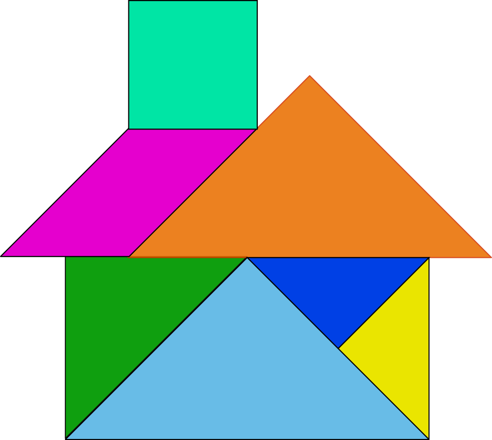OnlineLabels Clip Art Tangram