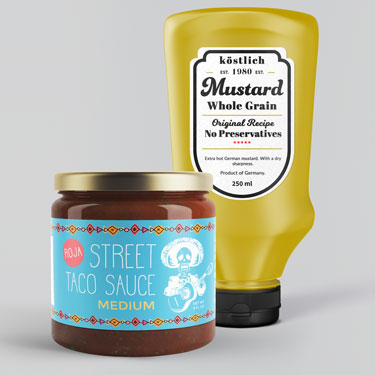 Custom Condiment & Sauce Labels - Request a Quote | OnlineLabels®