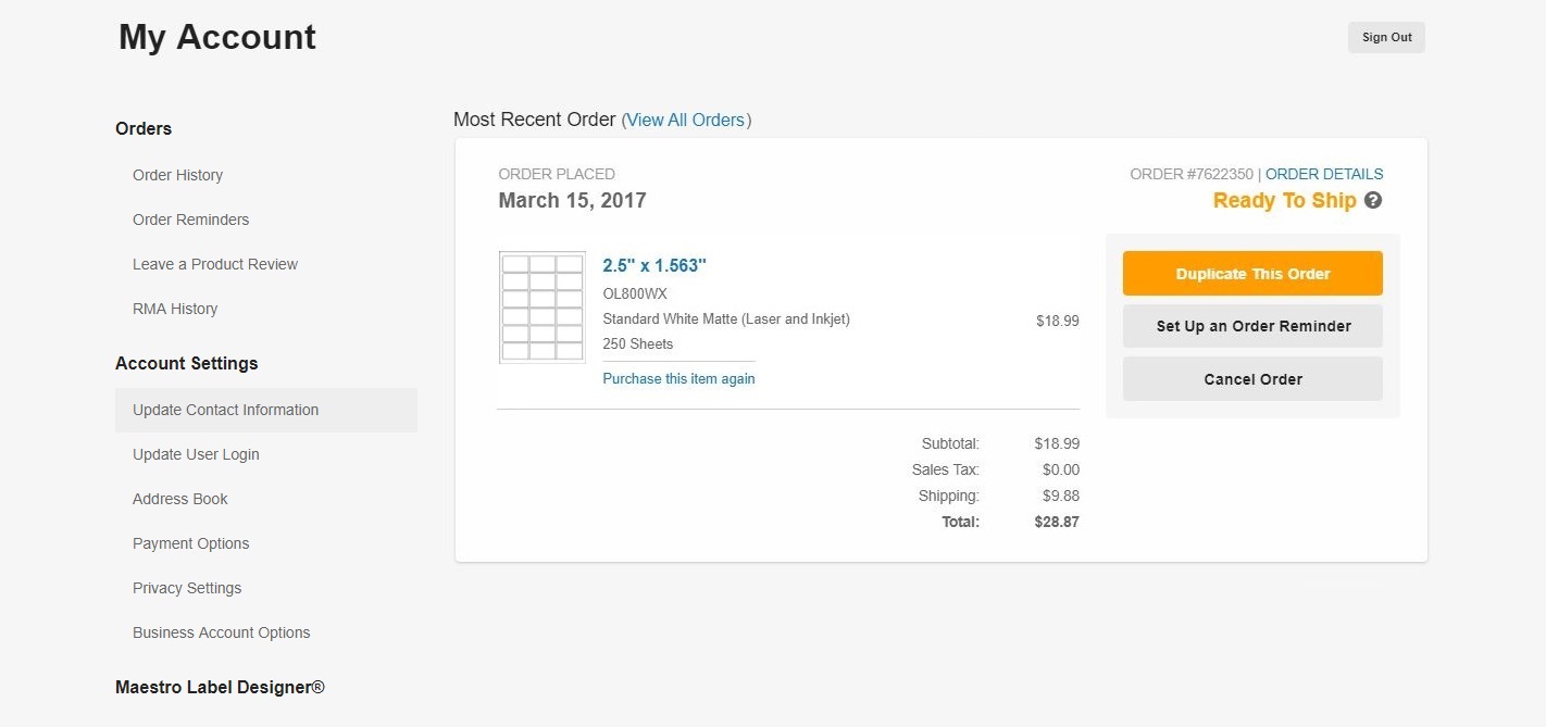 Onlinelabels Instructions